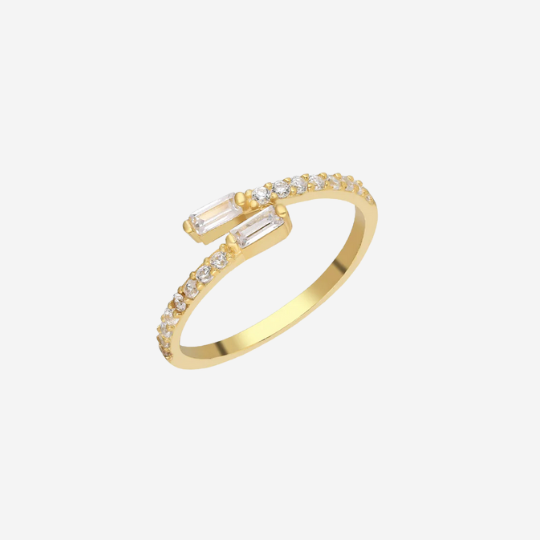 Two Baguette Ring | GOKSTONE